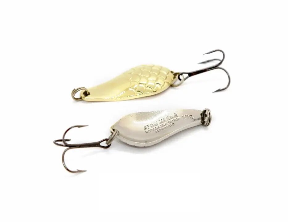 Блесна Колебалка питер Атом малый 10 гр (латунь, покрытие никель)