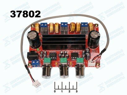 Радиоконструктор усилитель УНЧ 2*50 Вт+100 Вт цифровой D-класс 12-24V TPA3116D2 XH-M139