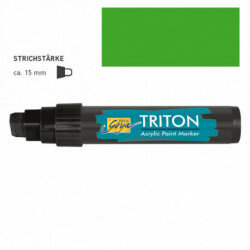 Зелёный флуоресцентный художественный акриловый маркер "Solo Goya" Triton" 15,0 мм
