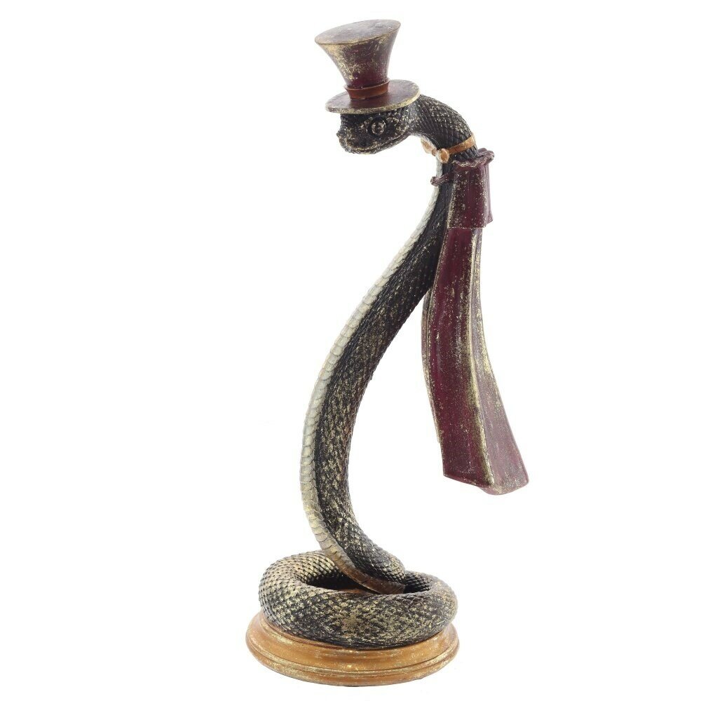 Фигурка декоративная "Змея", L=13 W=16 H=35 см