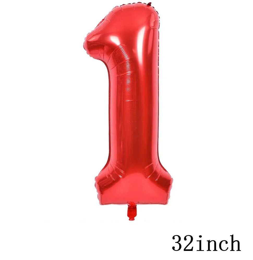 Воздушные шары Дэдпул и Мстители HEROCROSS Красный, 1pc 32inch Number