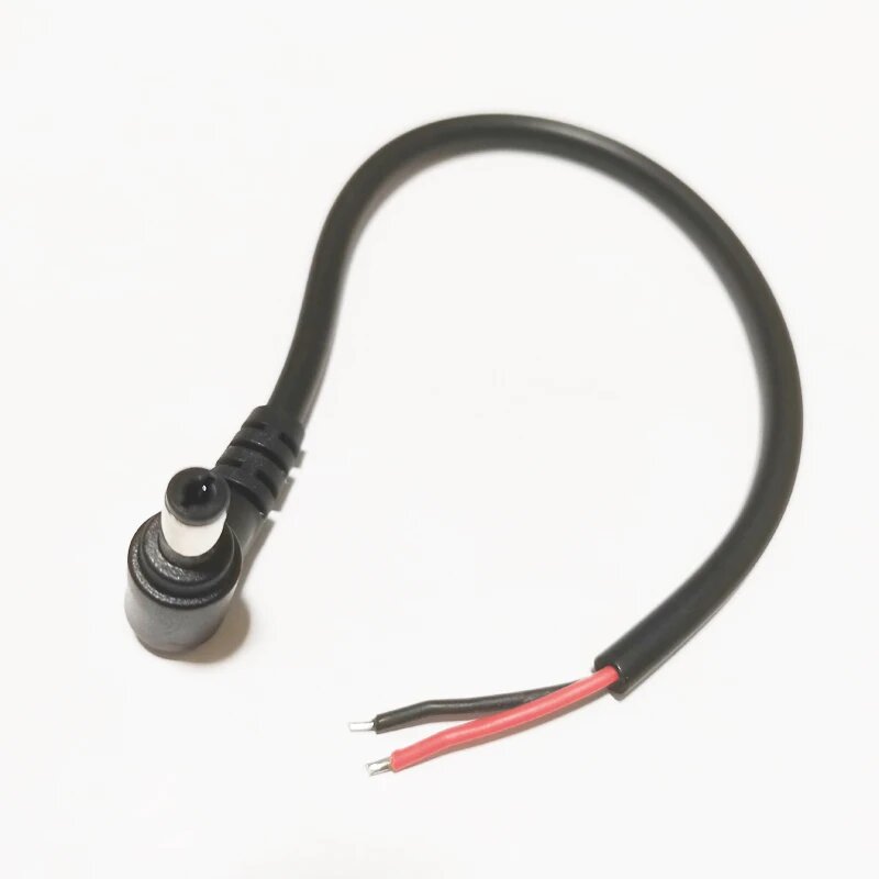 NCHTEK короткий угловой кабель питания для IP-камеры 5,5/2,1 мм