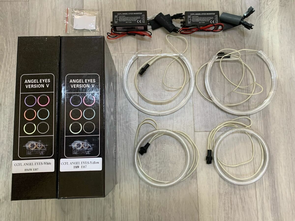 Ангельские глазки CCFL для BMW Е87 Желтый