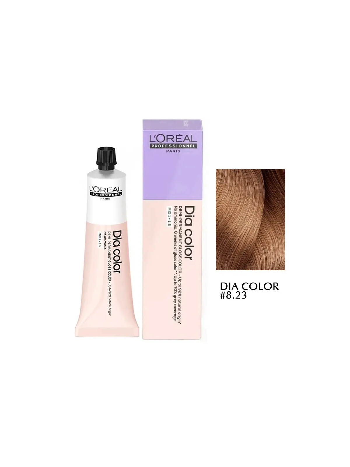 L'Oreal Professionnel L'Oreal Dia Color 8.23 - Краситель-блеск без аммиака светлый блонд перламутрово-золотистый 60 мл