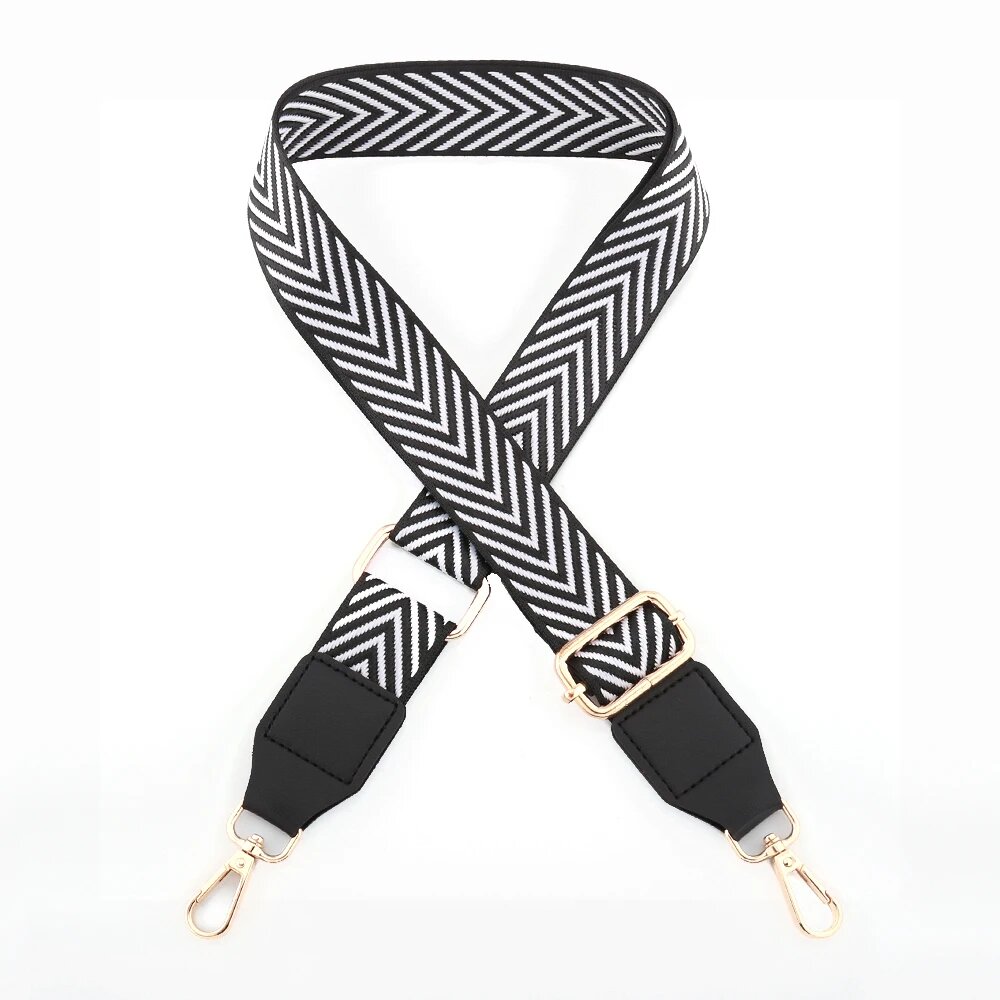 Ремни для сумки JD-PB-027, цвет: черный, застежка: Light Gold