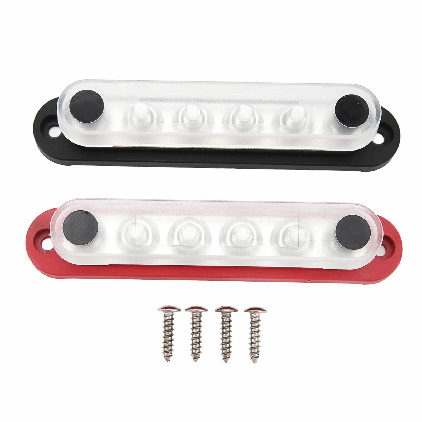 6-канальная аккумуляторная шина M8, 150 А, 12 В-48 В, 2 шт, 5/16 дюйма, блок распределения питания с крышкой для использования в транспортных средствах с солнечными системами