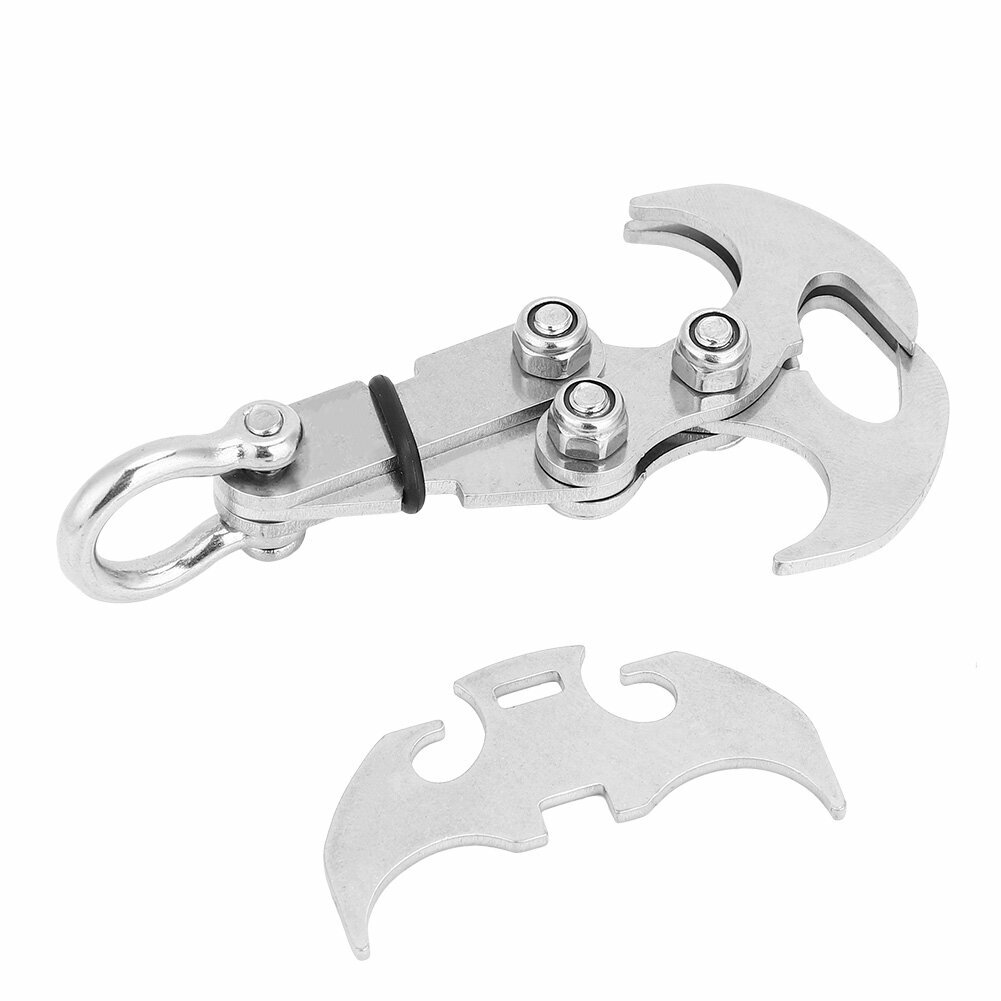 Миниатюрный крюк для скалолазания (8,5 см 4,5 см) легкий альпинистский карабин для страховки и подъема снаряжения в