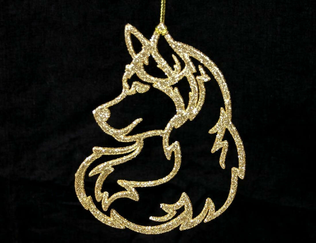 Елочное украшение золотая, 12х10 см, Морозко