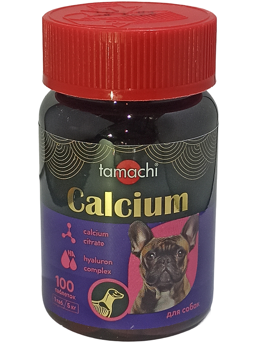Tamachi Calcium для мелких собак, 100 табл.
