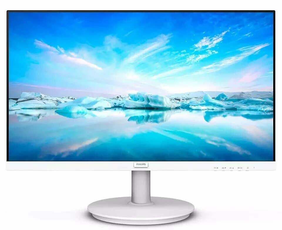 27" Монитор Philips 271V8AW, белый (1920x1080, 75 Гц, IPS, LED)