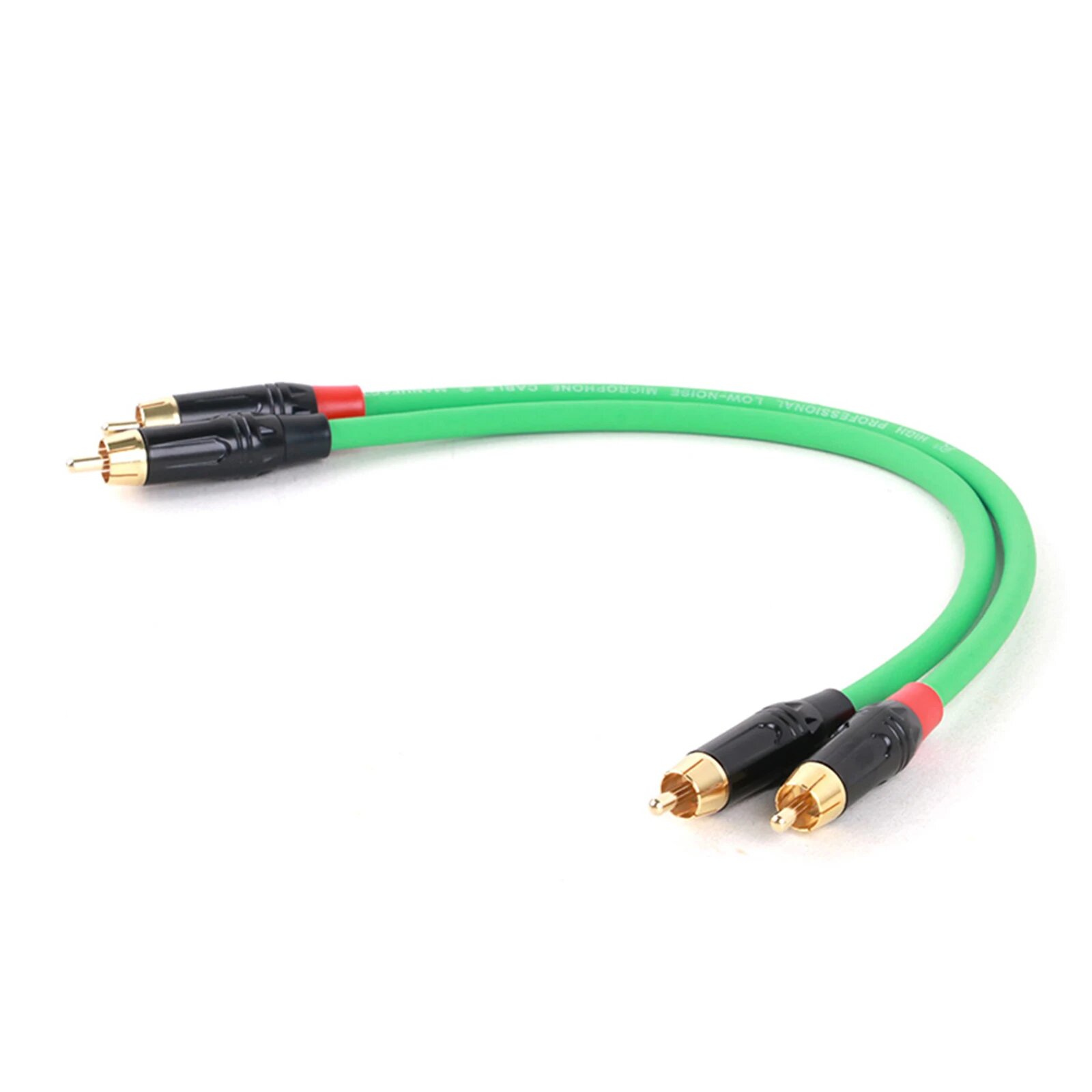 GuerGuo 2 RCA M/M Аудиокабель 0,3-5 м TR045-Green, 0.3m