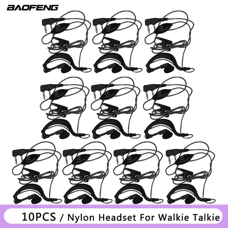 BAOFENG K-Port нейлоновые гарнитуры для рации 10 PCS