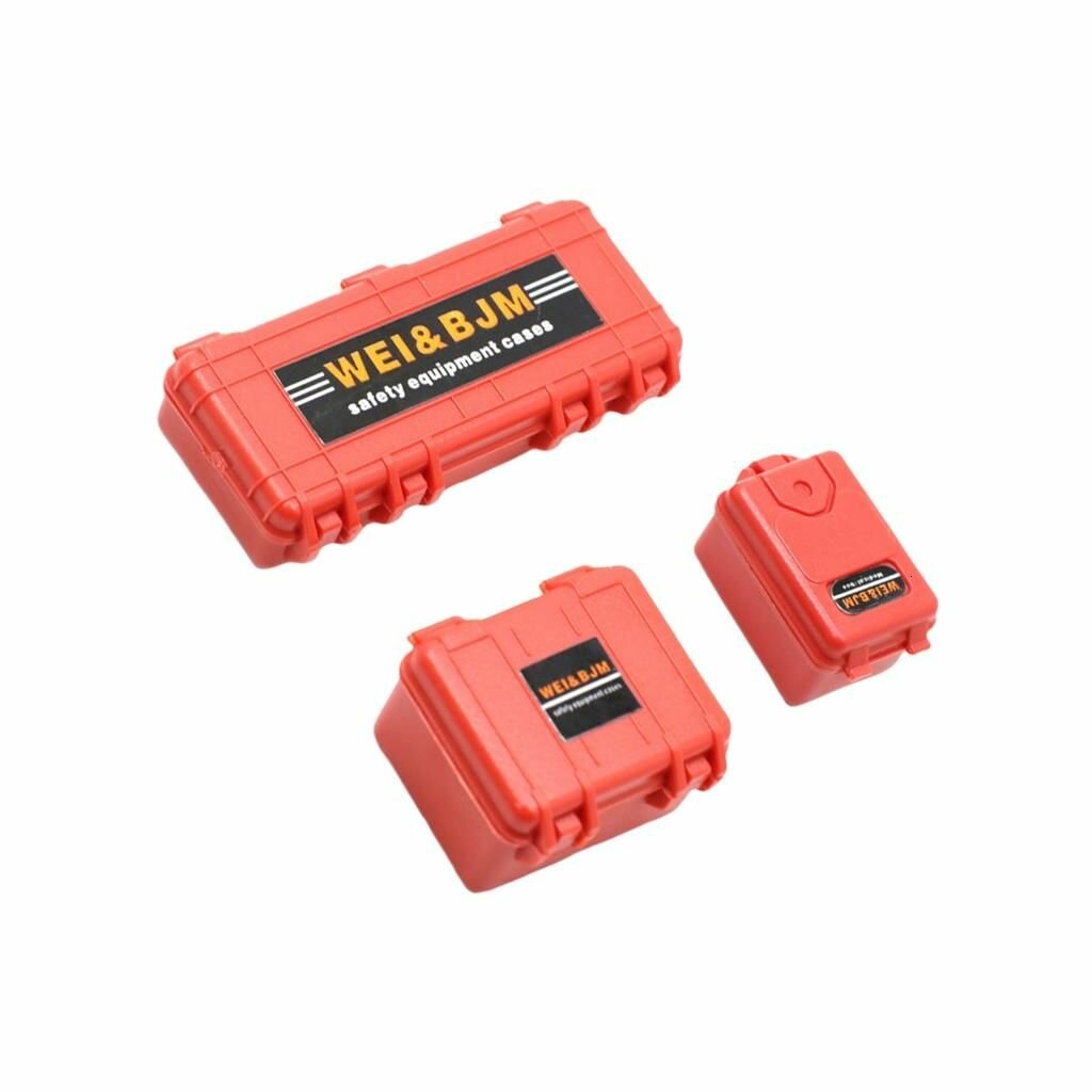 3 шт./компл, детали для моделирования AXIAL SCX24, набор инструментов для багажа, универсальная открывающаяся крышка-красный