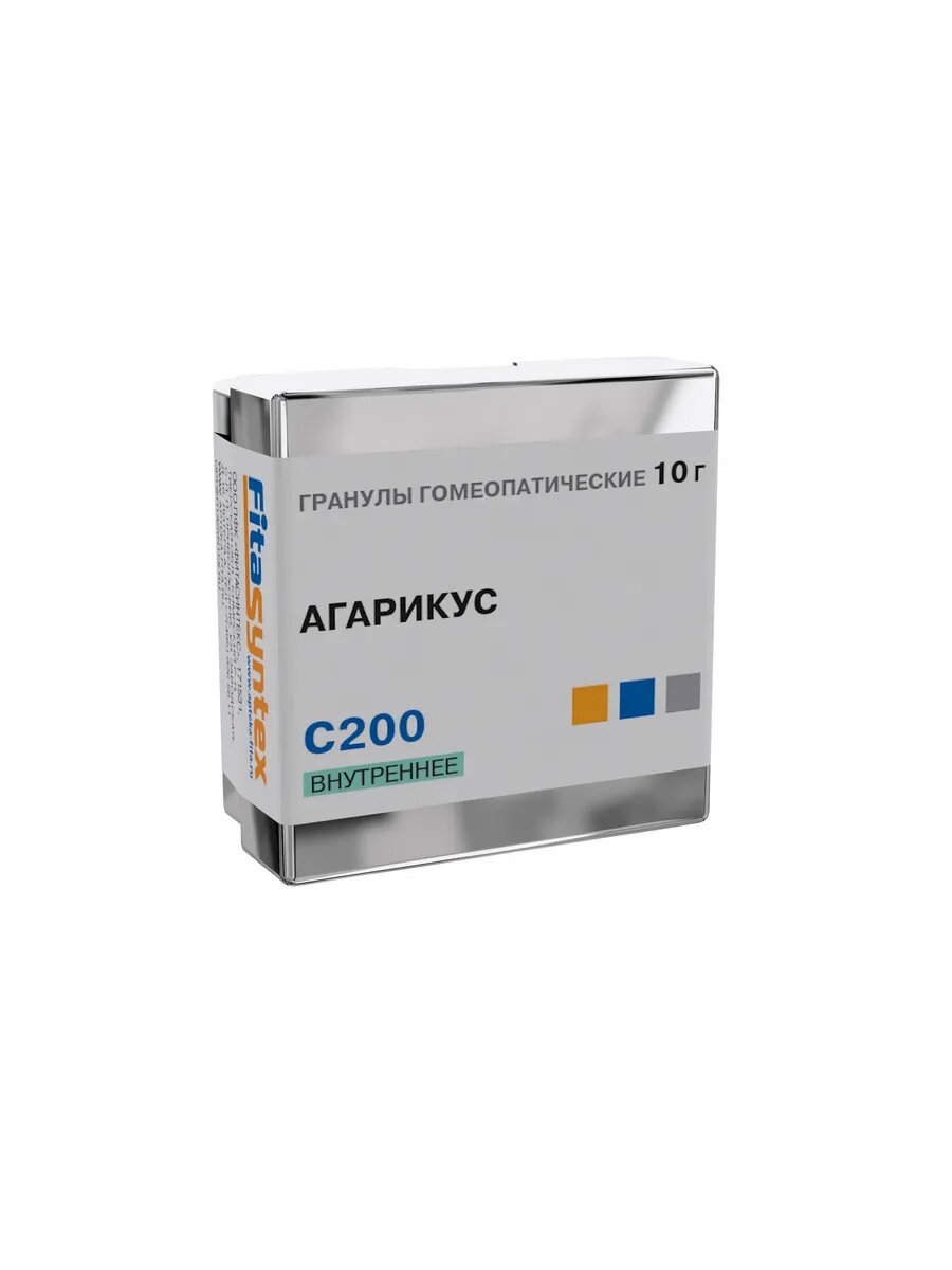 Агарикус С200, гранулы гомеопатические моно, 10 грамм , Фитасинтекс
