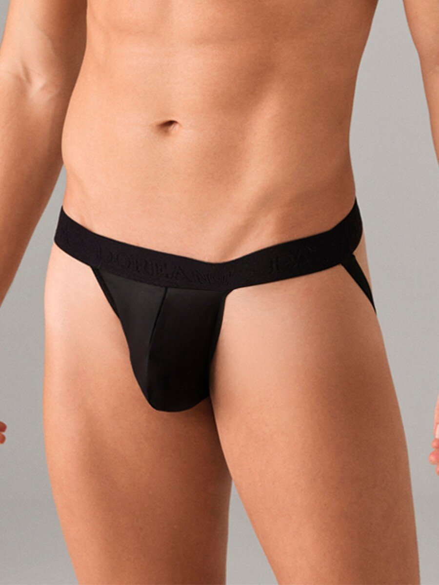 Трусы-джоки Doreanse 1002, черные, матовые, 90% полиэстер, 10% эластан, размер M(48)