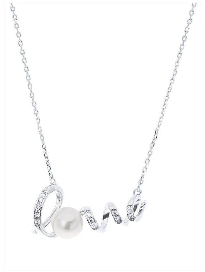 Колье, жемчуг Swarovski синтетический