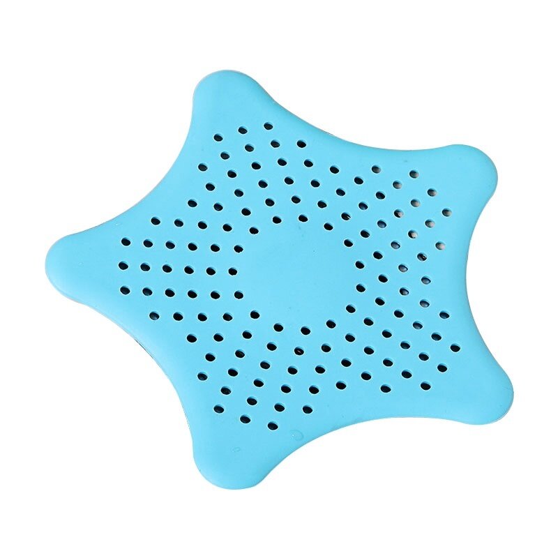 Силиконовый фильтр, сетка для слива голубая / улавливатель / сетка для раковины