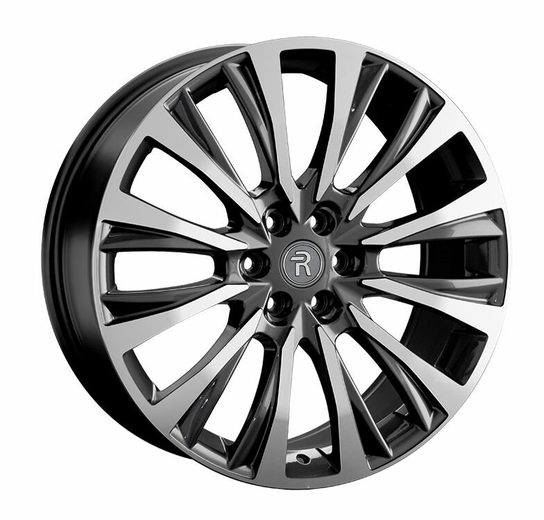 Колесный диск Replay CL14 20x8" PCD6x120 ET50 D67,1 темно-серый глянцевый с полированными лучами