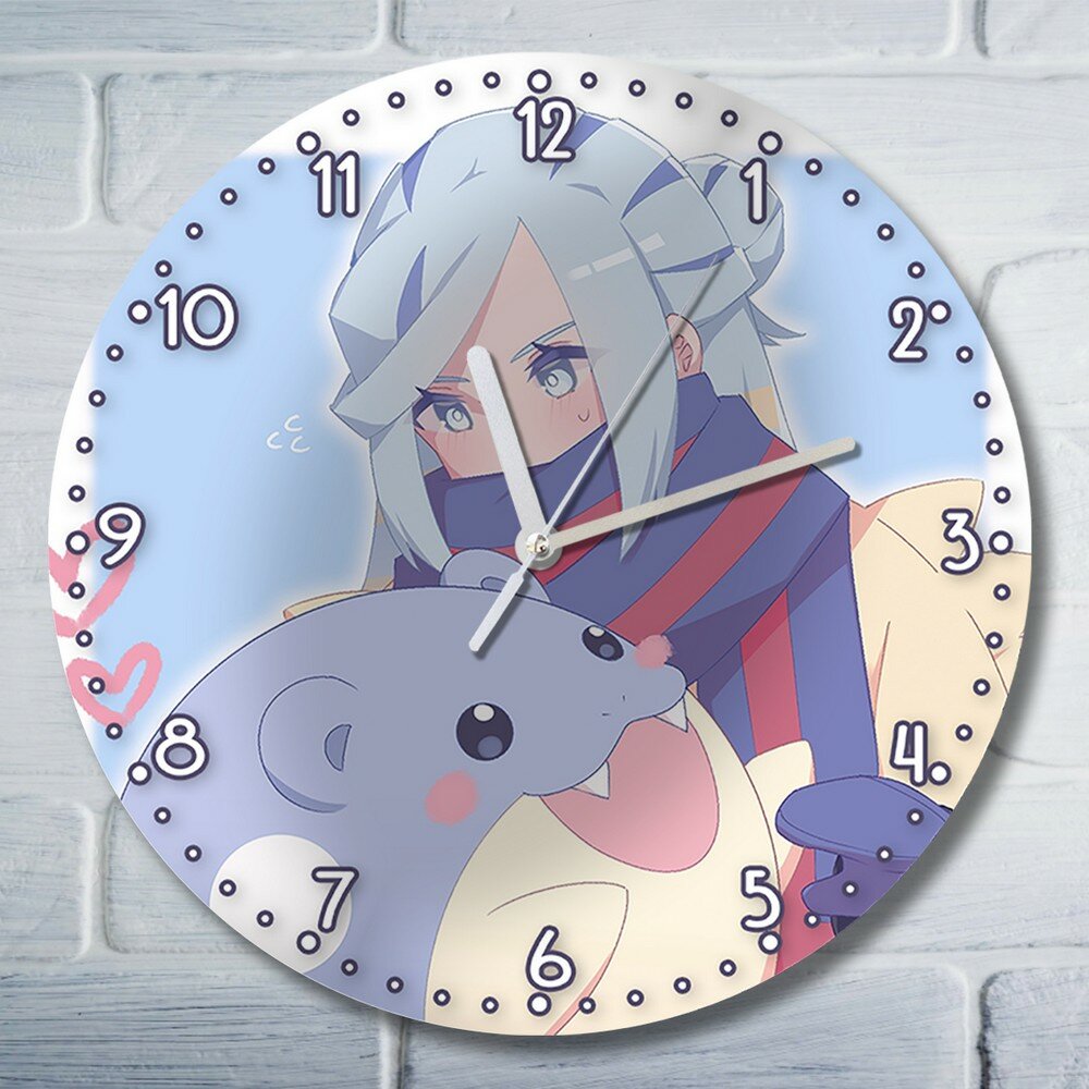 Настенные часы УФ "аниме покемон (Scarlet и Violet, пикачу, чармандер, сквиртл) - 10401"