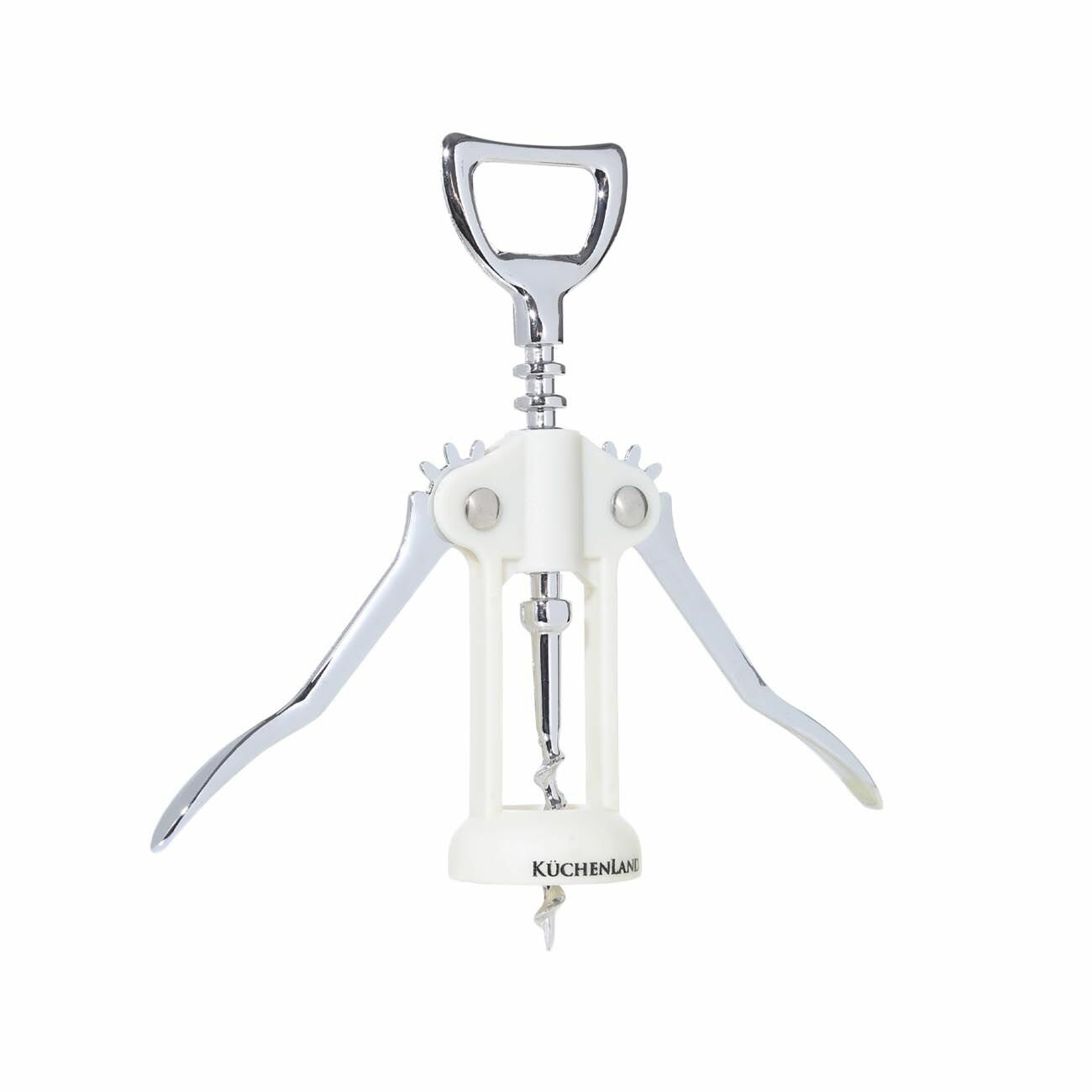 Штопор рычажный, 16 см, металл/пластик, светло-серый, Extra-light, Kuchenland