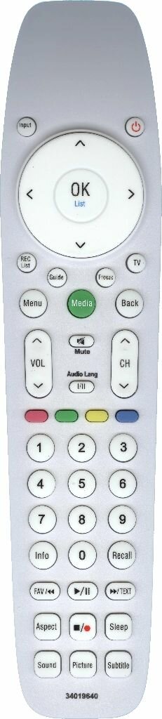 Пульт для DEXP 34019640 WHITE для телевизора DEXP