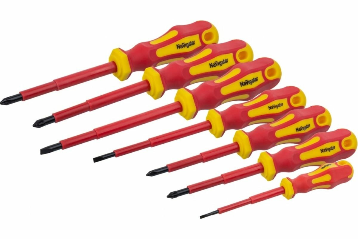 Navigator набор диэлектрических отверток 7 шт NHT-Otd01-H7 82 354 82354 для электрика