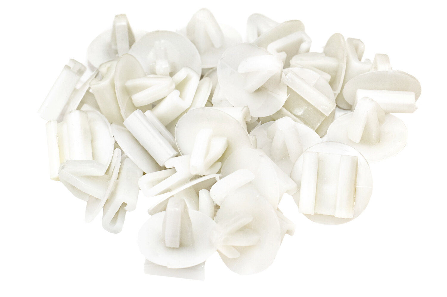 Комплект из 24 клипс крепления молдингов (белые) для ВАЗ 2113, 2114, 2115