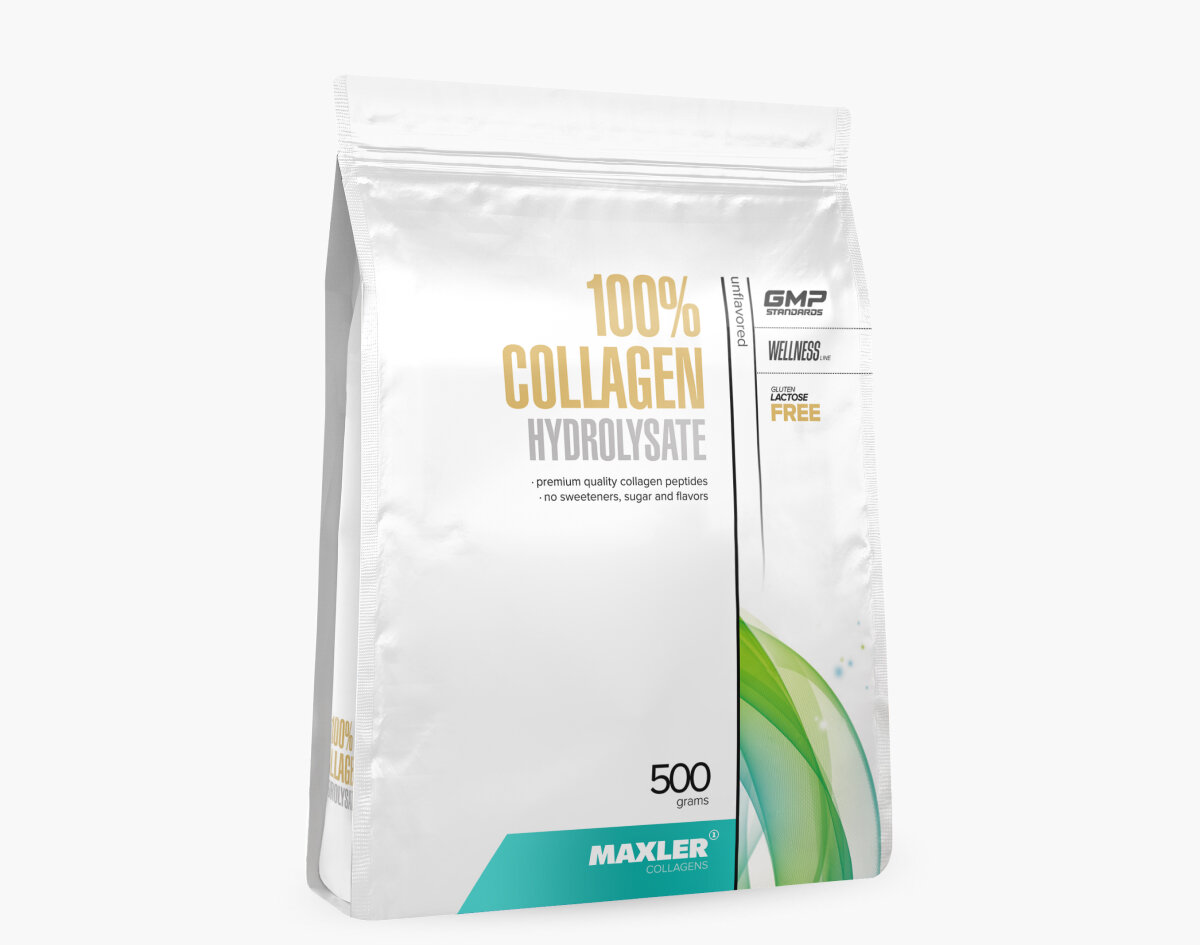 Препарат для укрепления связок и суставов Maxler 100% Collagen Hydrolysate, 500 гр.