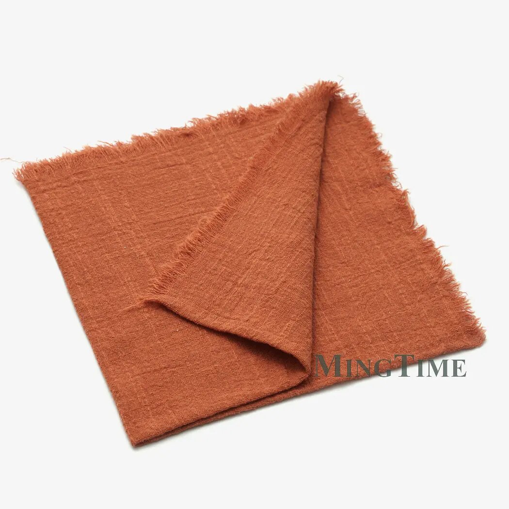 Салфетки MINGTIME из хлопка 41x41 см Коричневый, Orangered