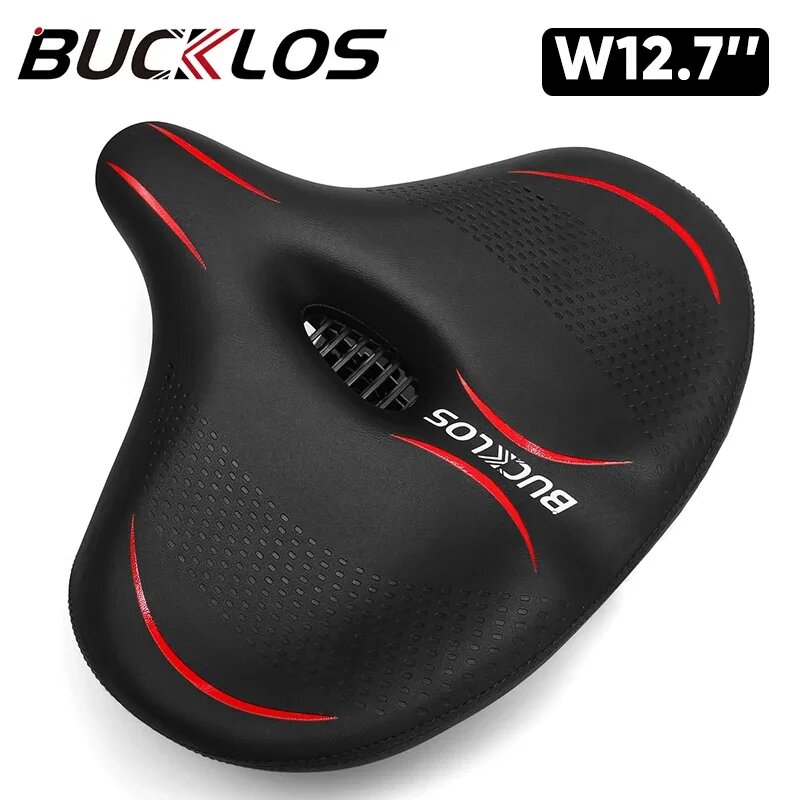 Велосидное седло BUCKLOS Model C-W12.7Inch чер.-красное