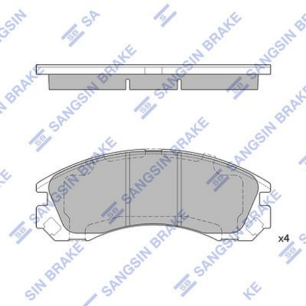 HI-Q SP1523 sp1523 колодки дисковые п.\ Mitsubishi (Мицубиси) Space wagon (Спейс вагон) 2.4gdi 98 / gear 2.0-2.5td