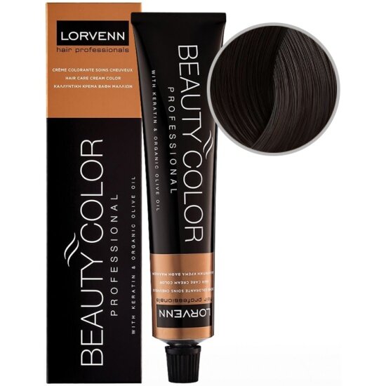 Краска для волос Lorvenn Beauty Color Professional, тон 5.1