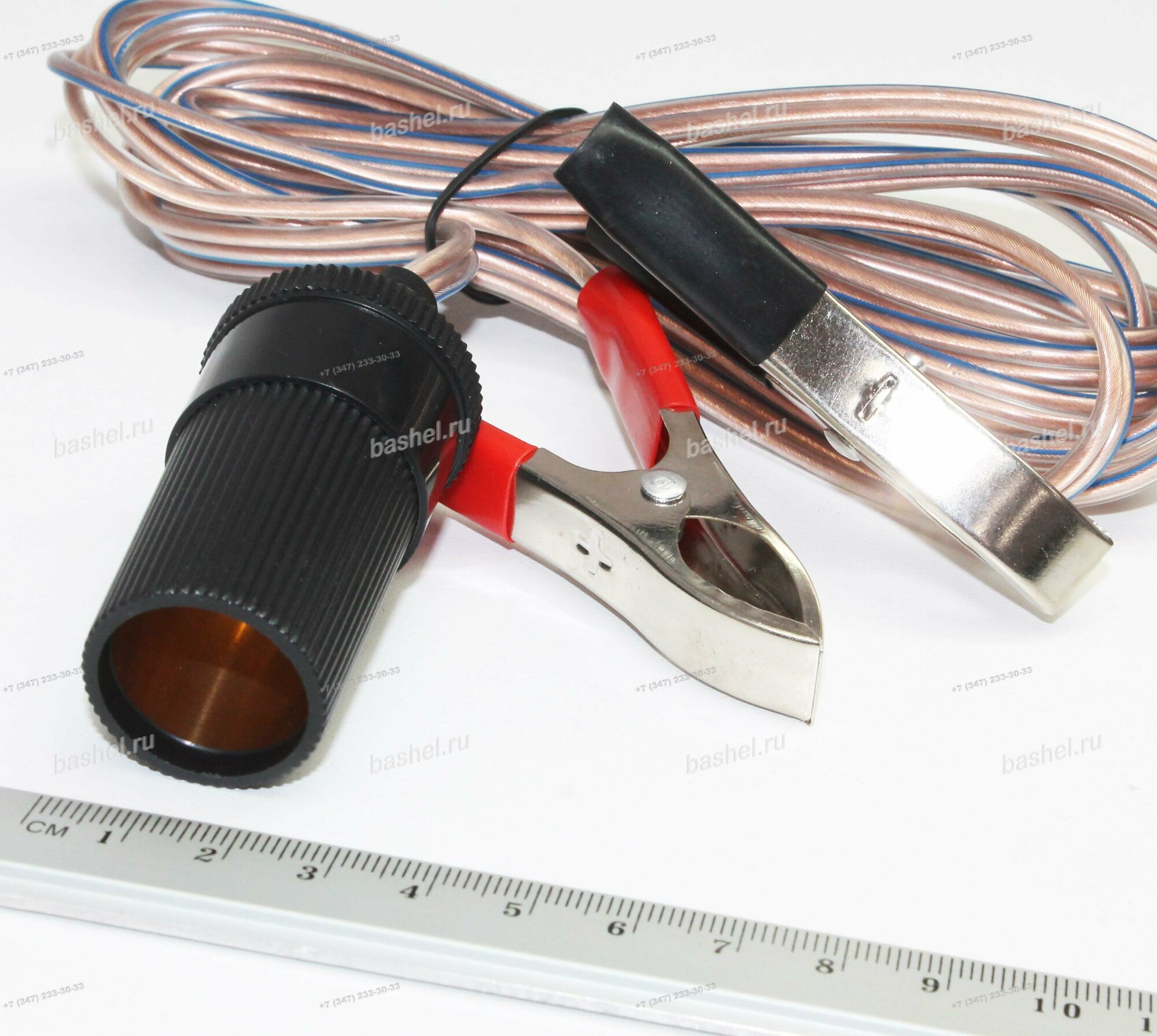 Удлинитель гнезда а/м прикур. от аккумулятора 3,0 м REXANT