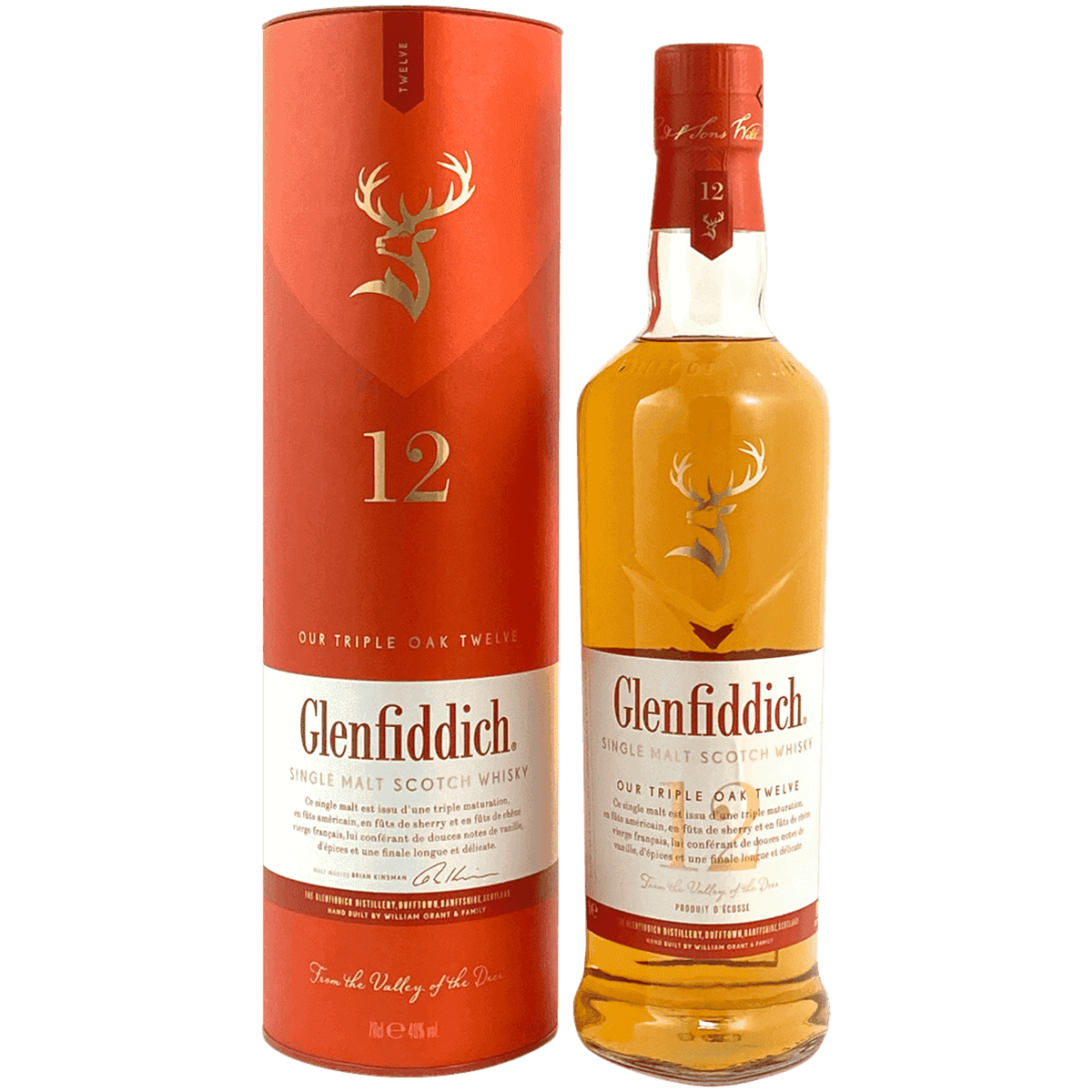 Виски "Glenfiddich" Triple Oak, 12 лет, 0,7 л в тубе, Шотландия