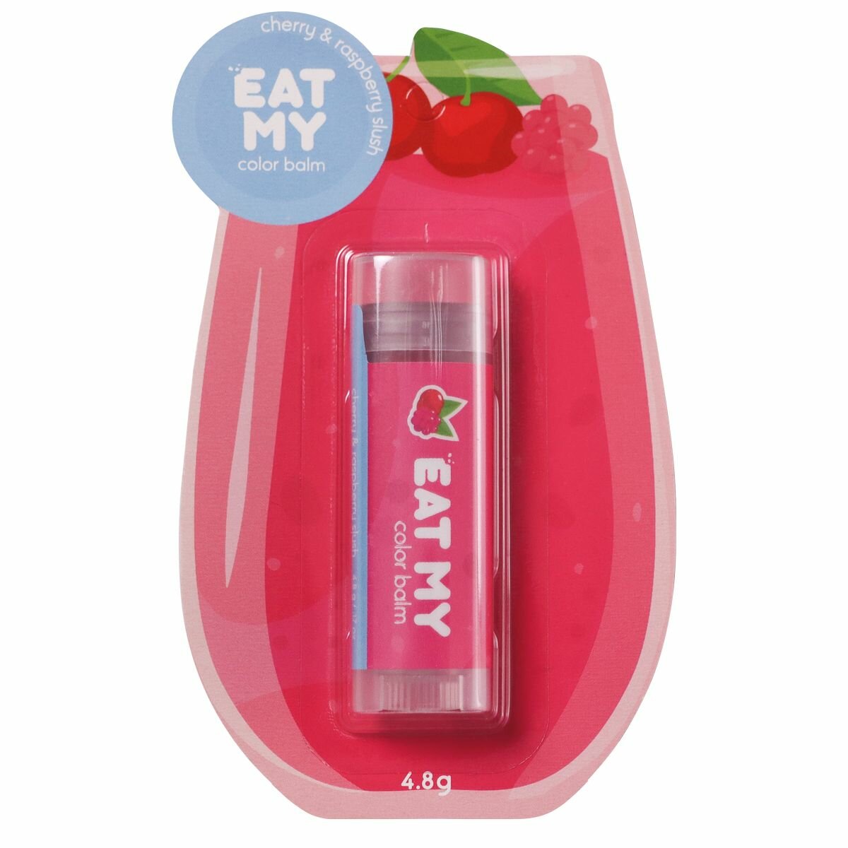 Бальзам EAT MY Smoothie оттеночный для губ "Вишнево-малиновый слаш"