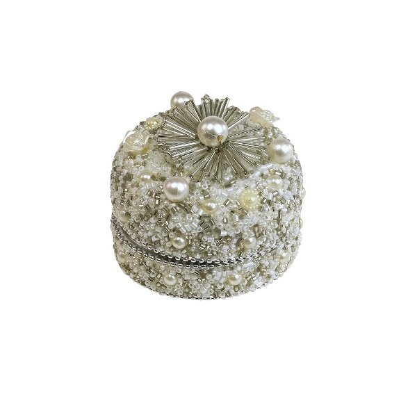 Шкатулка WERNER VOSS PEARL cream/white/silver 53616 75х75х60h