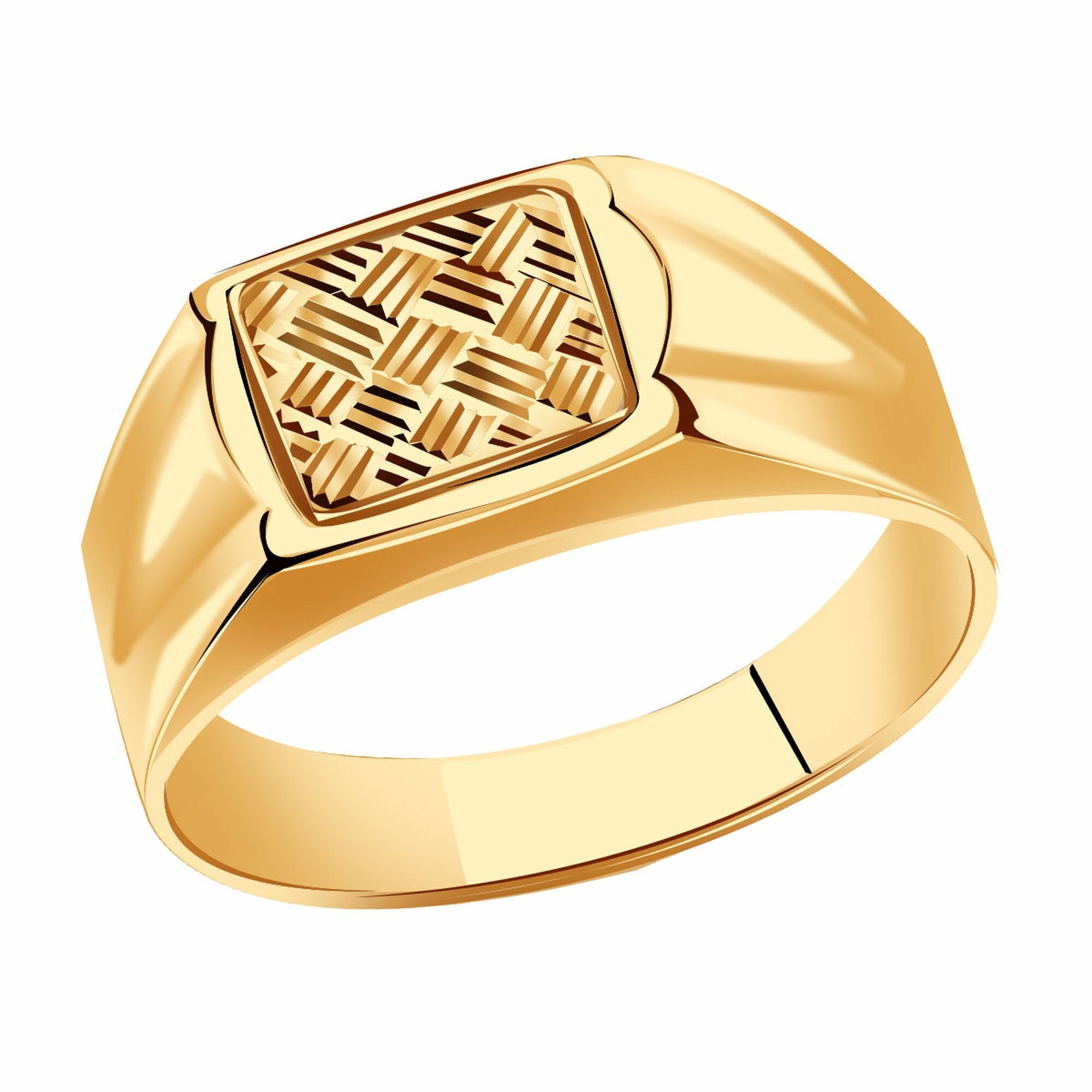 Кольцо, красное золото, 585 проба