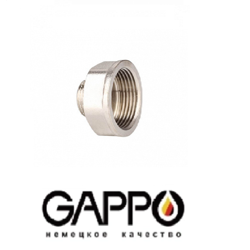 Переходник ВР-НР никелированный 1х1/2", Gappo
