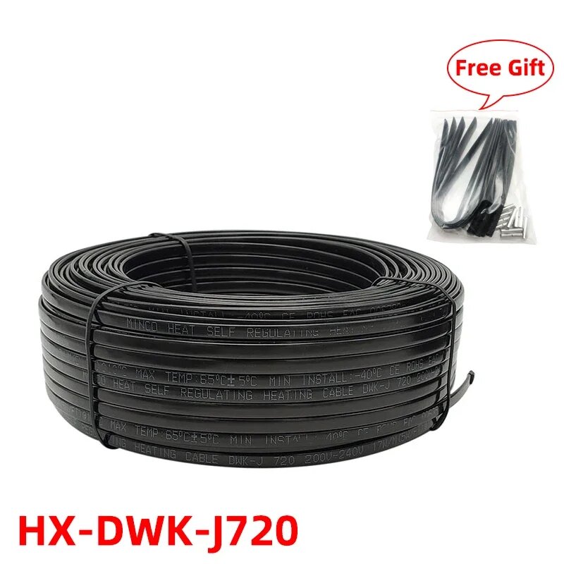 Minco Heat 220 В саморегулирующийся нагревательный кабель для плавления снега, слив, водопроводная труба, защита от замерзания, система тепловых следов