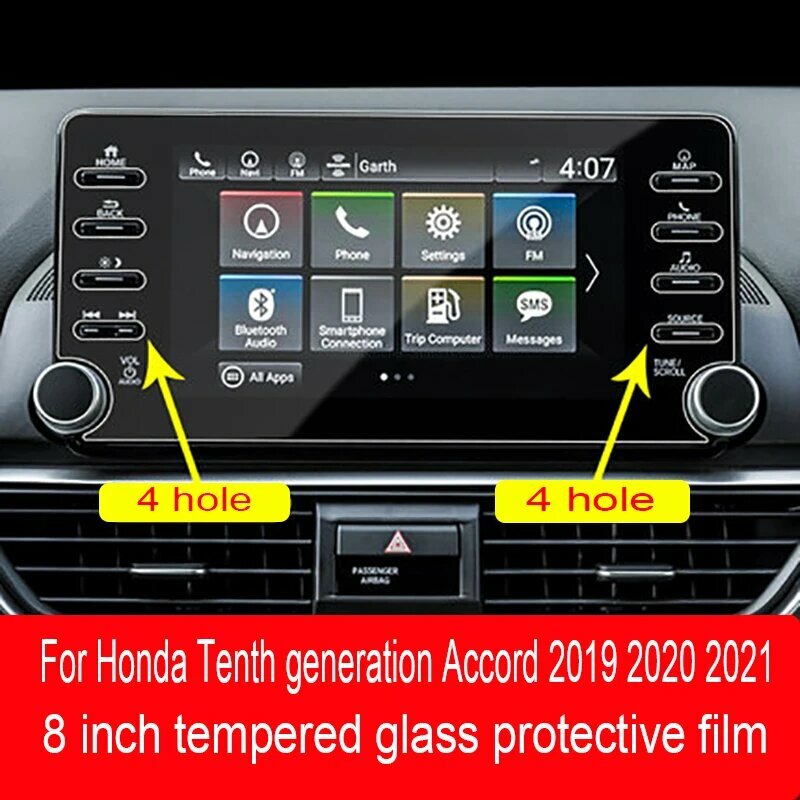 Защитная пленка на экран Honda Accord 2019-2021, 8"