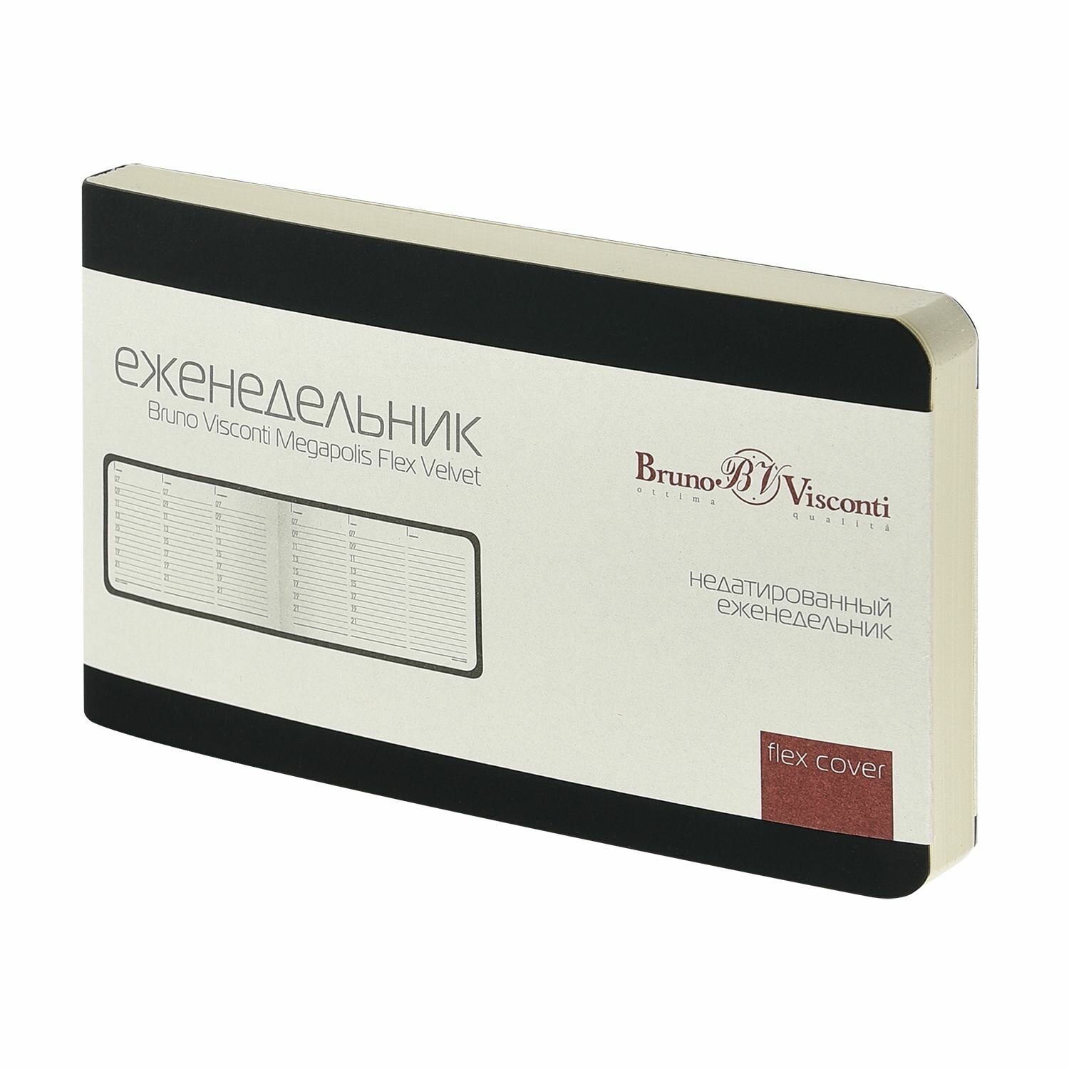 Bruno visconti еженедельник А6 "MEGAPOLIS VELVET" арт. 3-740/04