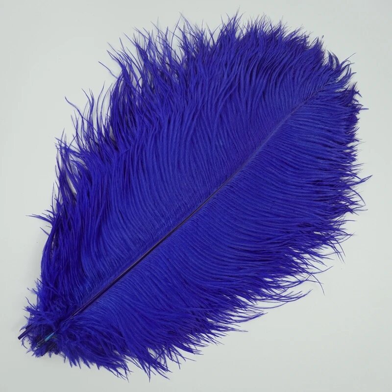 Фиолетовые страусиные перья Royal blue, 1 шт