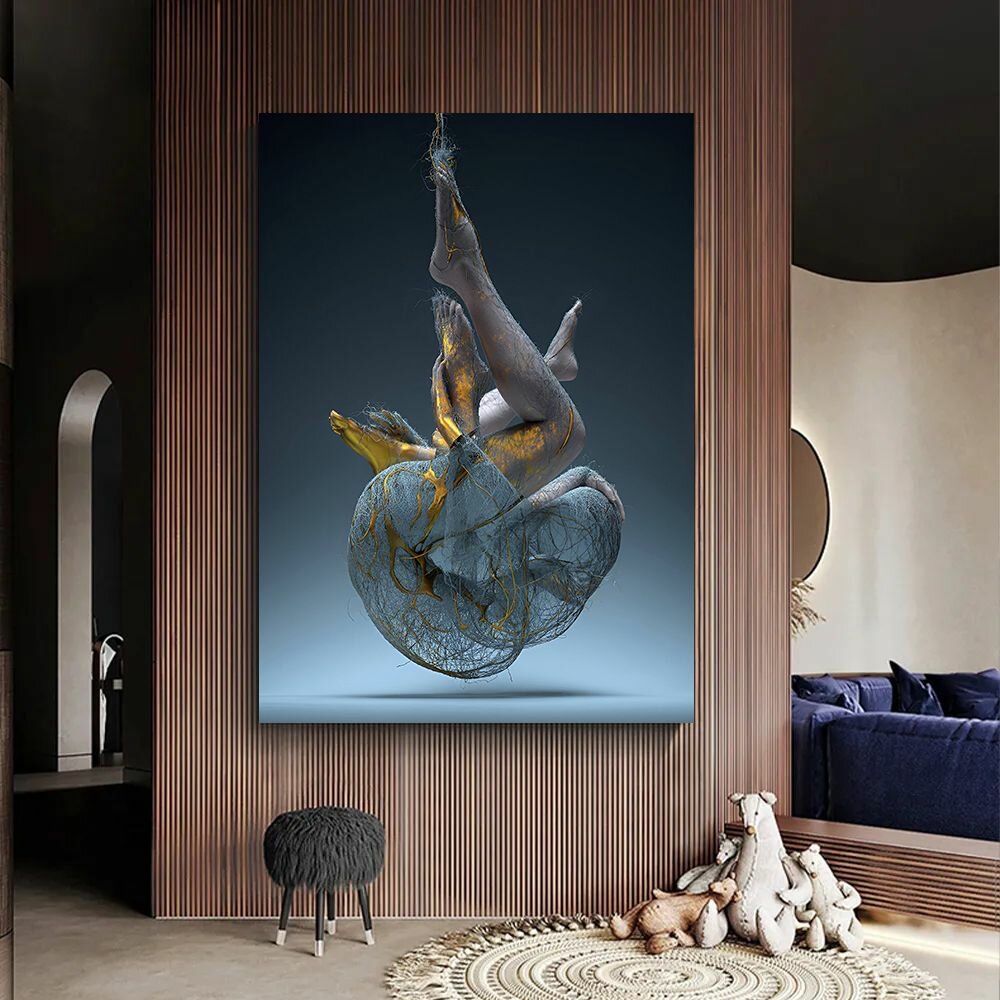 Картина "Адам вер.12", современная абстракция, на подрамнике, 30x20 см