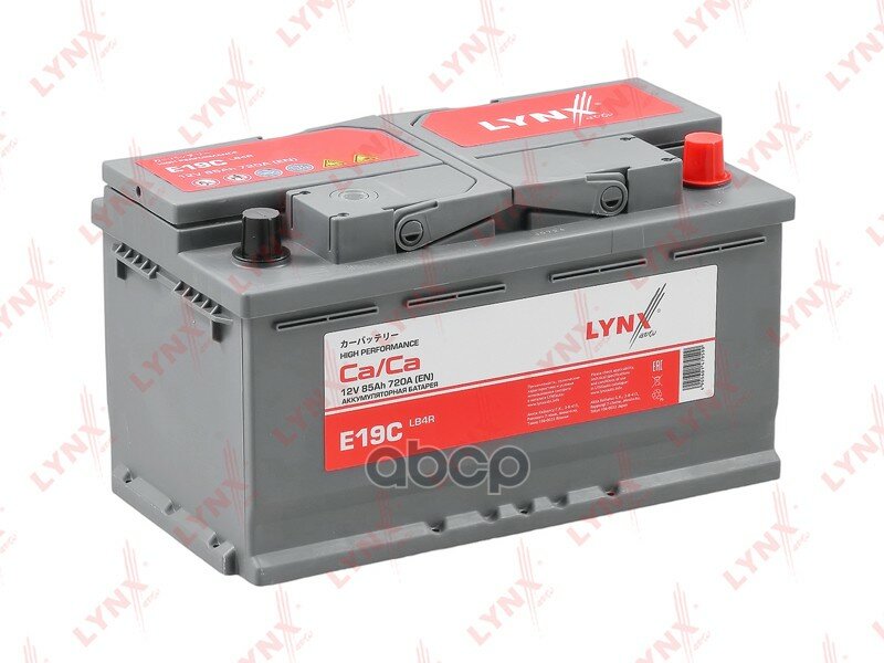 Аккумулятор LB4R, 85 Ah, 720 A, обратная, 314X174X174 ETN 58510R LYNXauto арт. E19C
