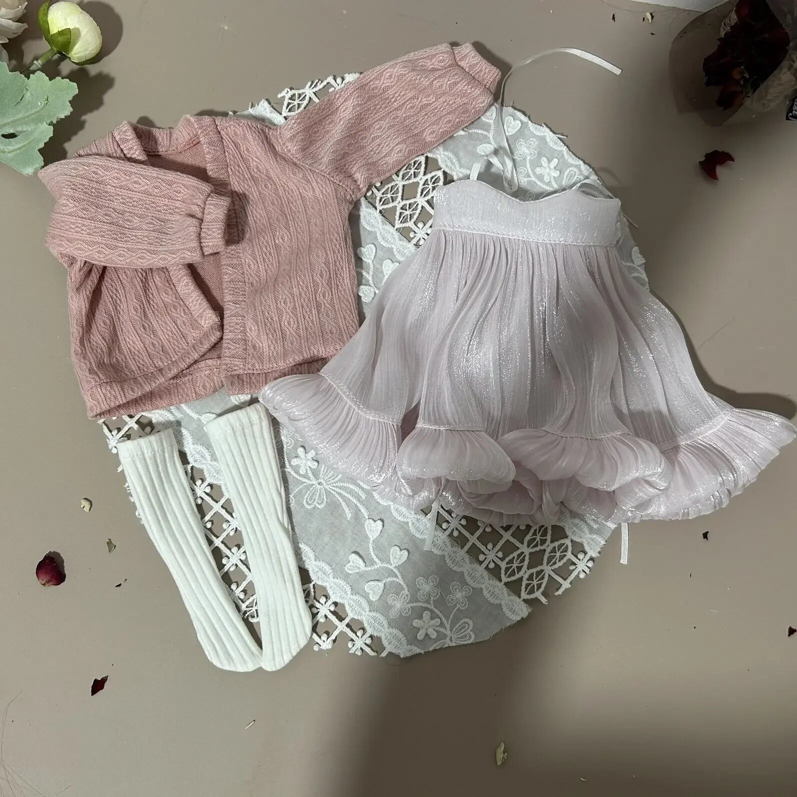 Костюм для куклы BJD 1/4 1/6, розовый, 42 см