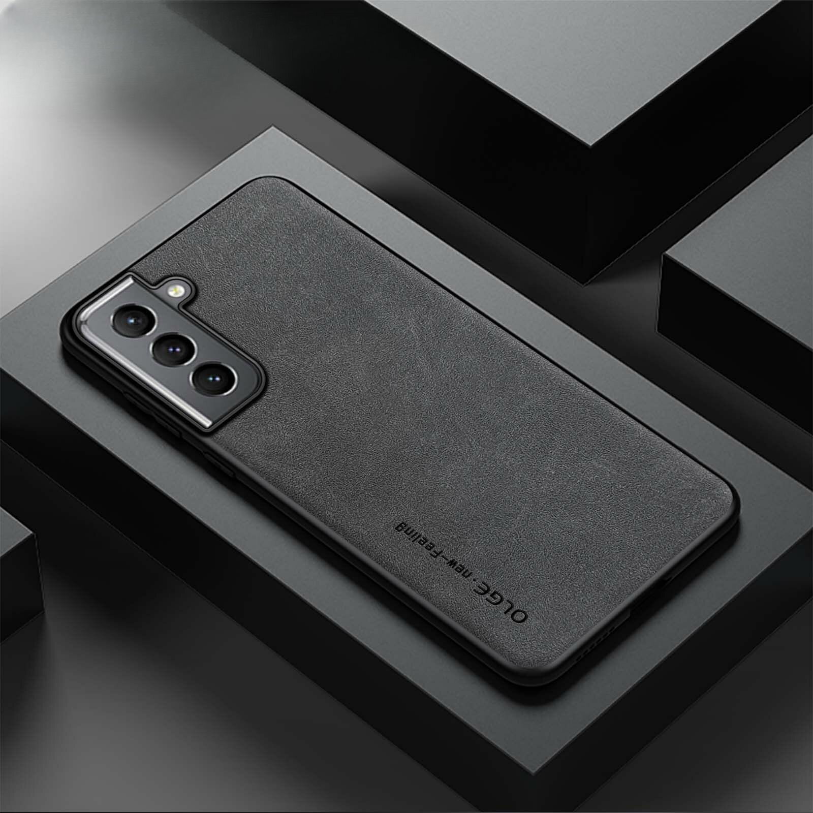 Роскошный кожаный чехол для смартфона Samsung Galaxy S21+ S21 Plus (на Самсунг Галакси С21 Плюс) защитный чехол