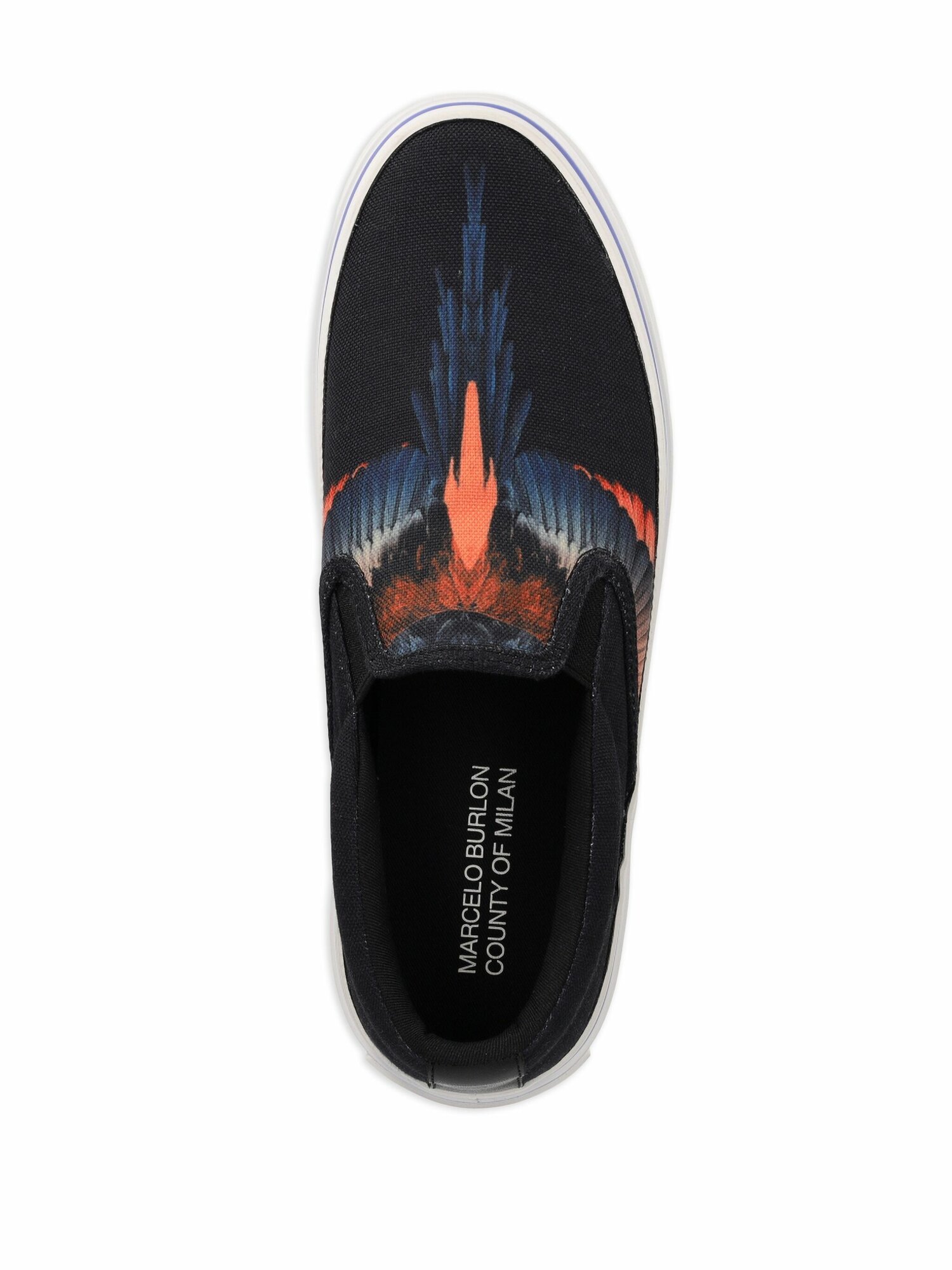 Кроссовки MARCELO BURLON Icon Wings, размер 41, черный — фото 1