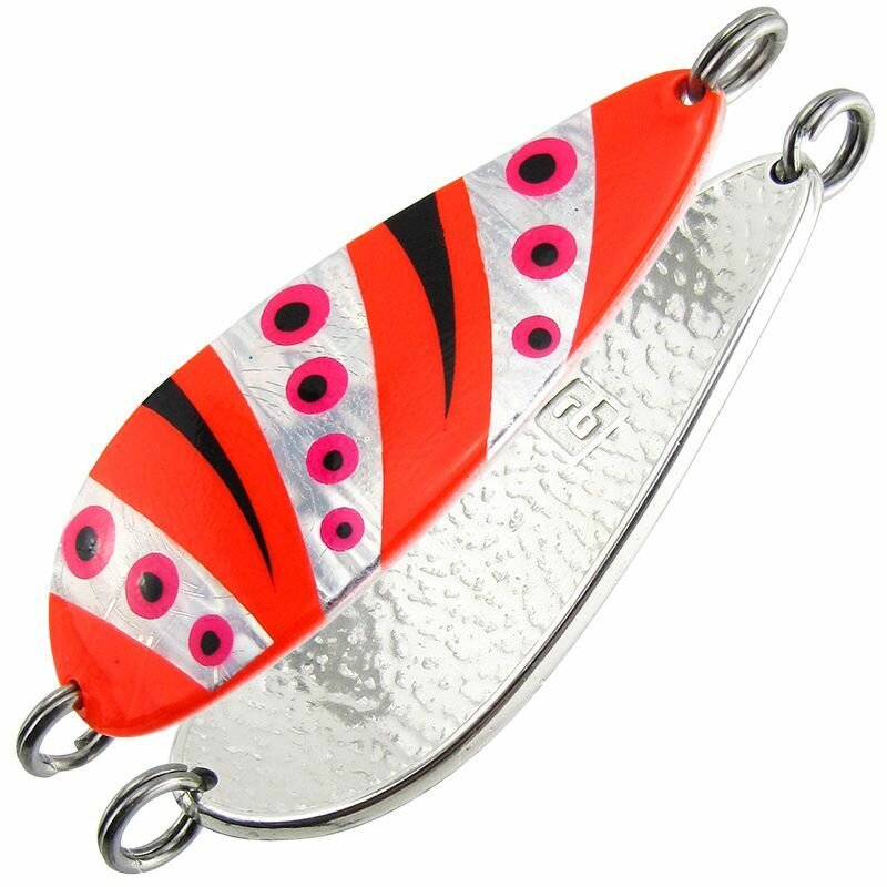 Блесна из латуни на лосося, покрыта серебром RB Самурай 37гр - 162