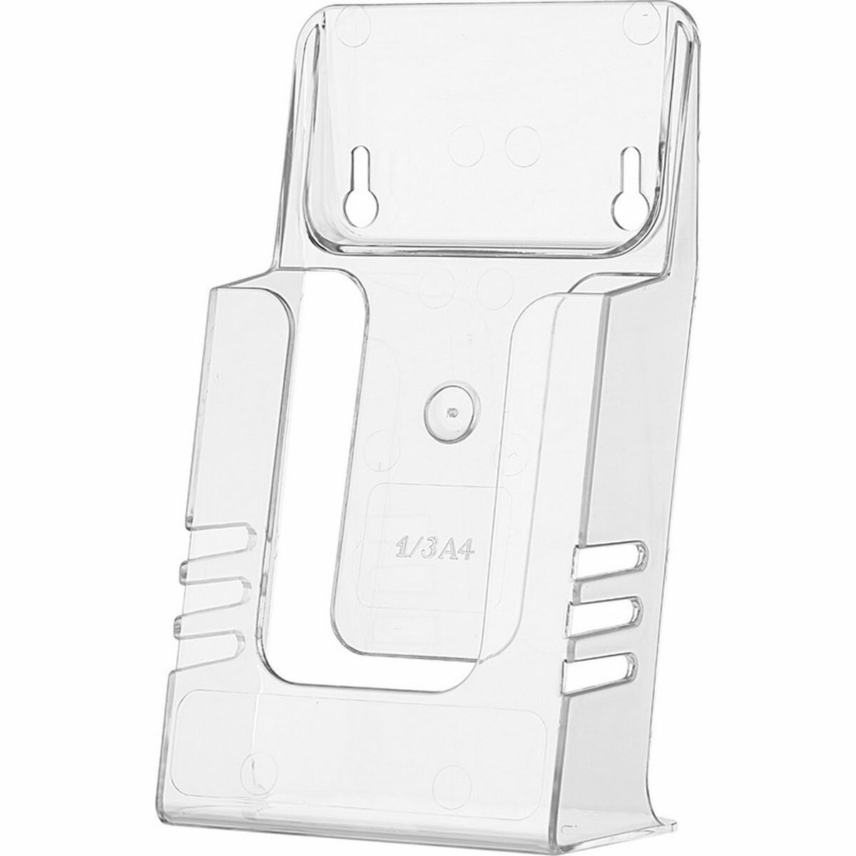 Карман настольный/настенный вертикальный Attache Лидер (202x106x26мм, оргстекло) прозрачный, 56шт.