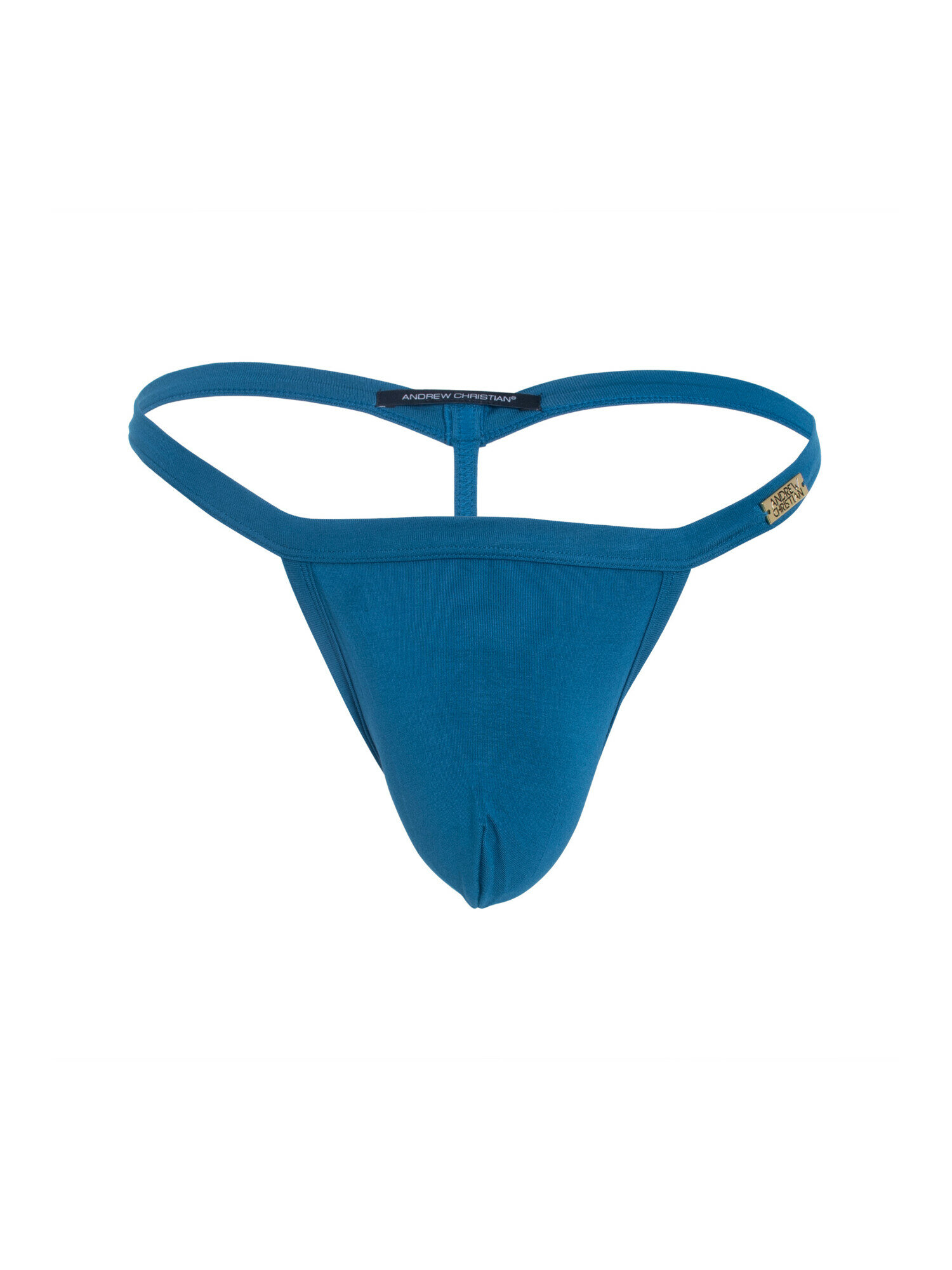 Трусы-стринги "Sexy Bamboo Thong - Dark Teal" / Andrew Christian / Бирюзовый / Размер XL